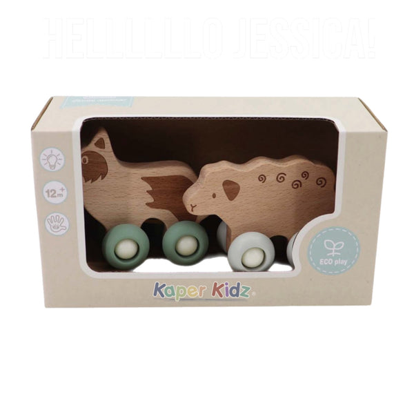 Ecowheels Farm Movers - Sheep & Dog – Rourke & Henry Kids Boutique